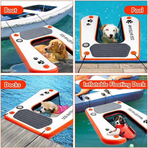 PetStep Pool Ramp vs Inflatable Net Pool Ramps for Dogs - PetStep Dog Ramps